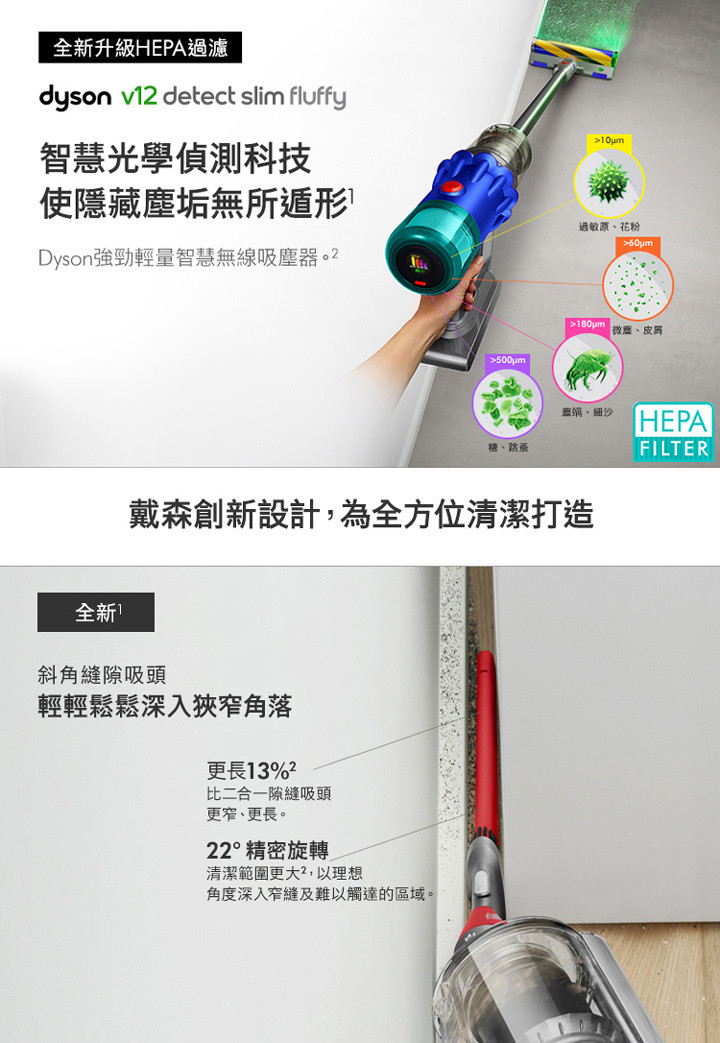 Dyson SV46 V12 DTSlim Fluffy吸塵器 SV46V12DTSLIMFLUFFY