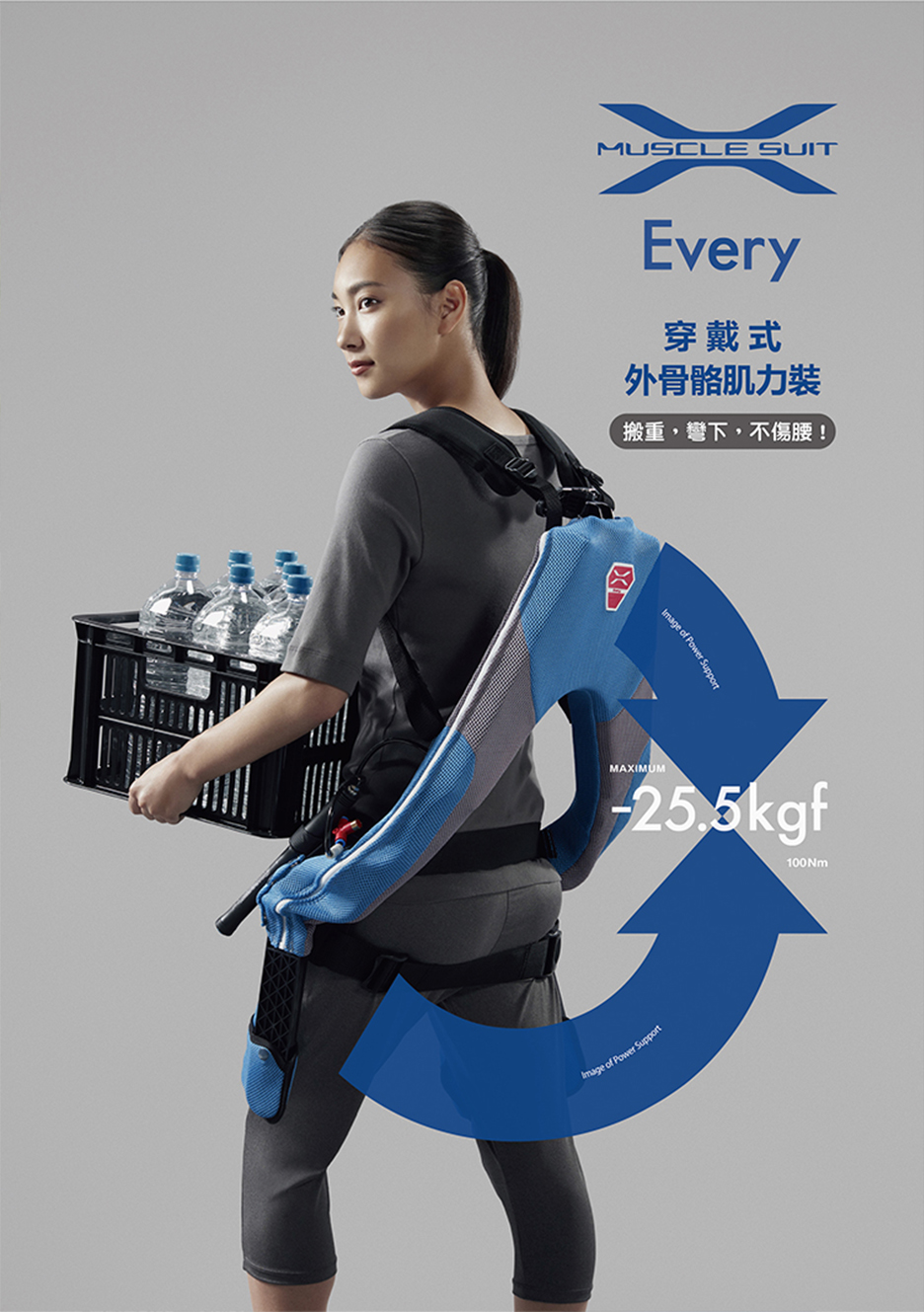INNOPHYS 穿戴式外骨骼肌力裝 - Tight緊身款(M-L) MUSCLESUITEVERY