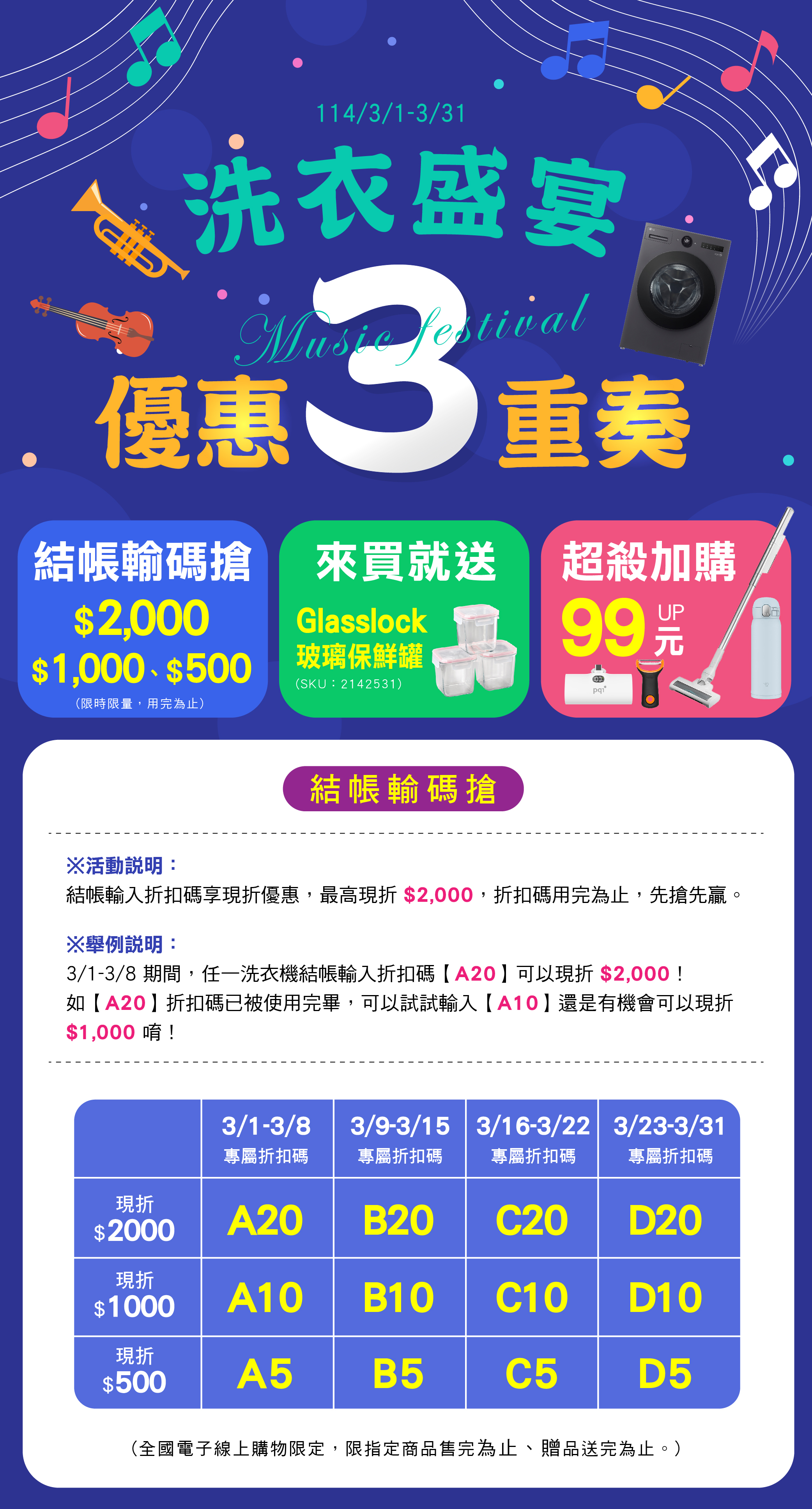 奇美13KG變頻滾筒洗衣機 WS-V139WD