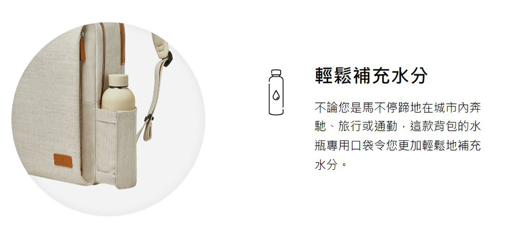 Nordace Siena Pro 13.3 吋筆電後背包 (米色) ND1120-5